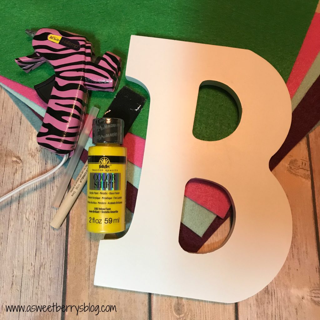 Decorated Letter Decor | A Sweet Berry Designs Blog